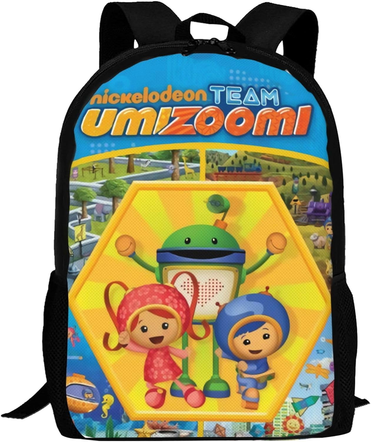 Backpacks Team Anime Umizoomi Adjustable Laptop Backpack Double ...
