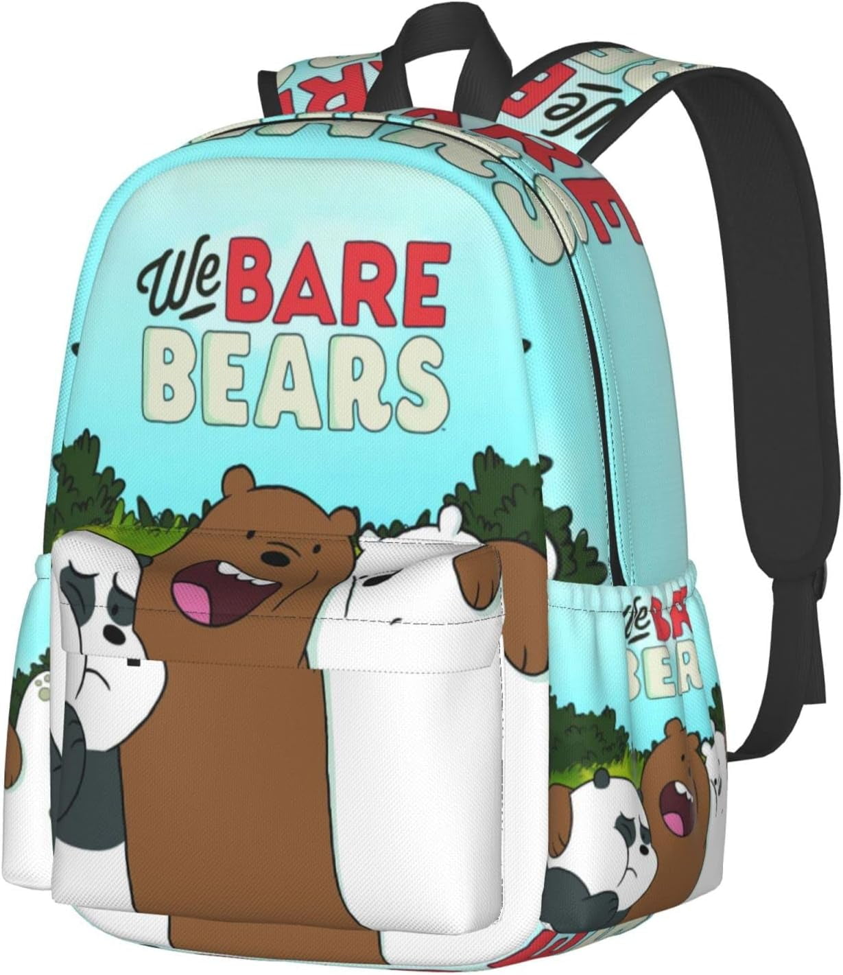 Backpacks We Bare Anime Bears Adjustable Laptop Backpack Daypack Double ...