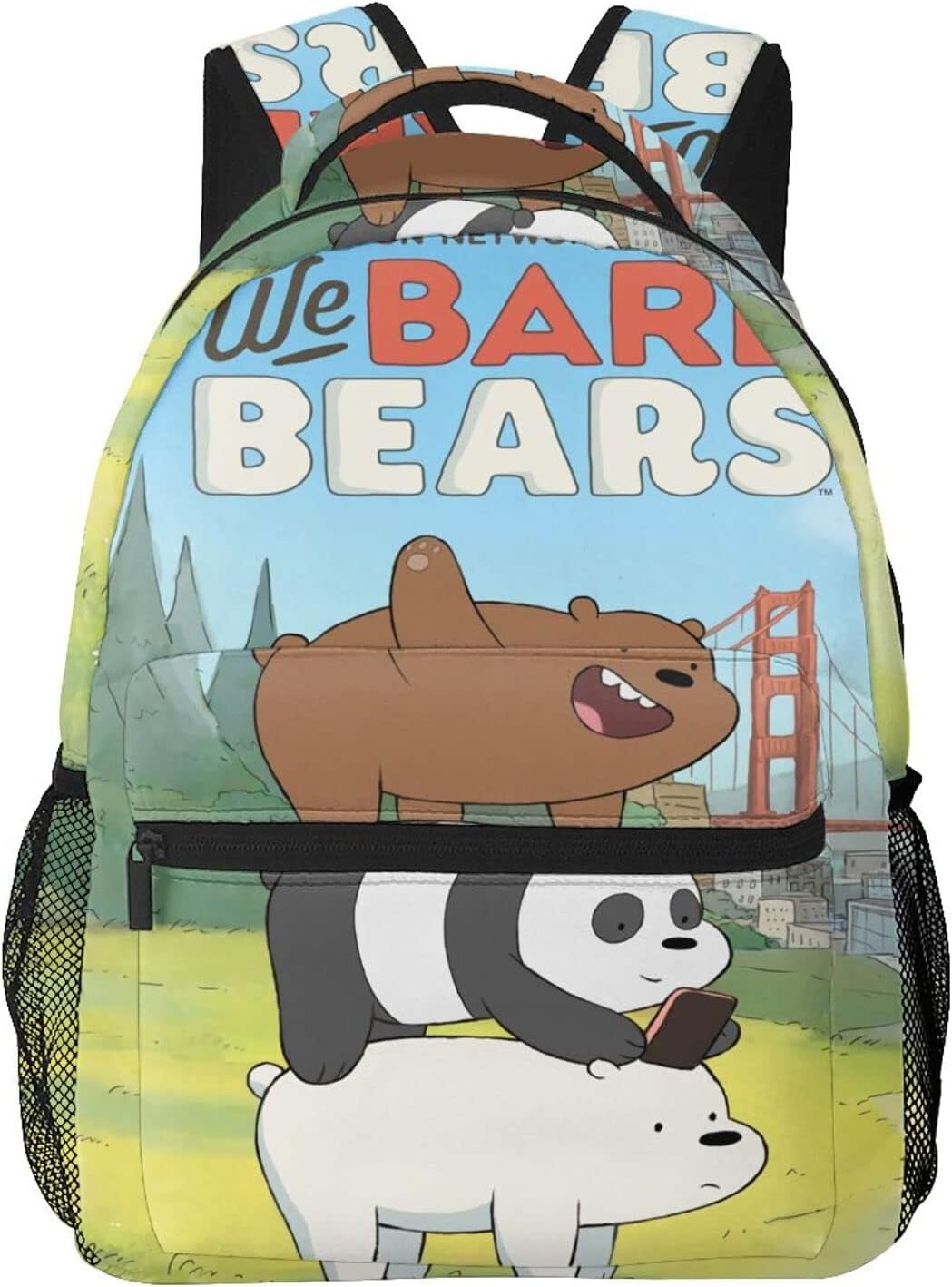 Backpacks We Bare Anime Bears Adjustable Laptop Backpack Double ...
