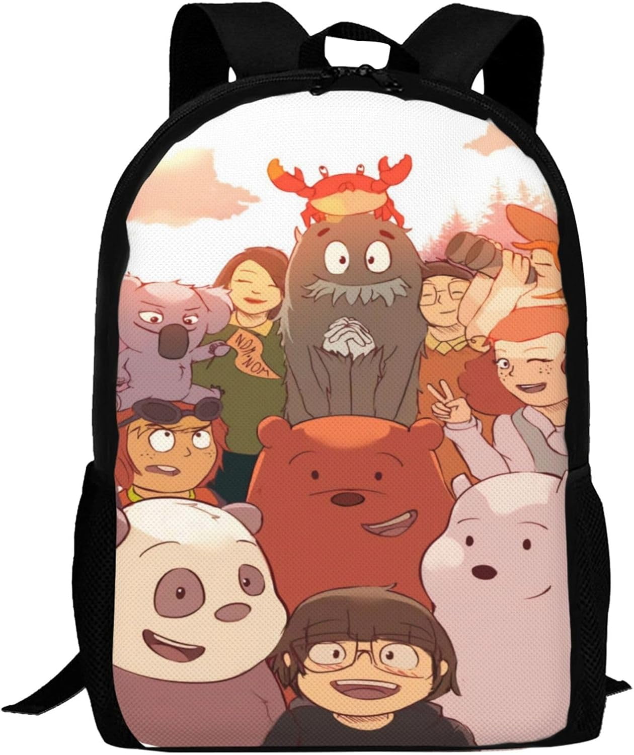Backpacks- We Bare Anime Bears Adjustable Laptop Backpack Double ...