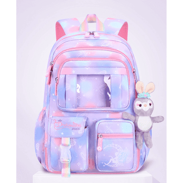 Ficcug First-Third Grade School Bag Backpacks for Girls, Elementary ...
