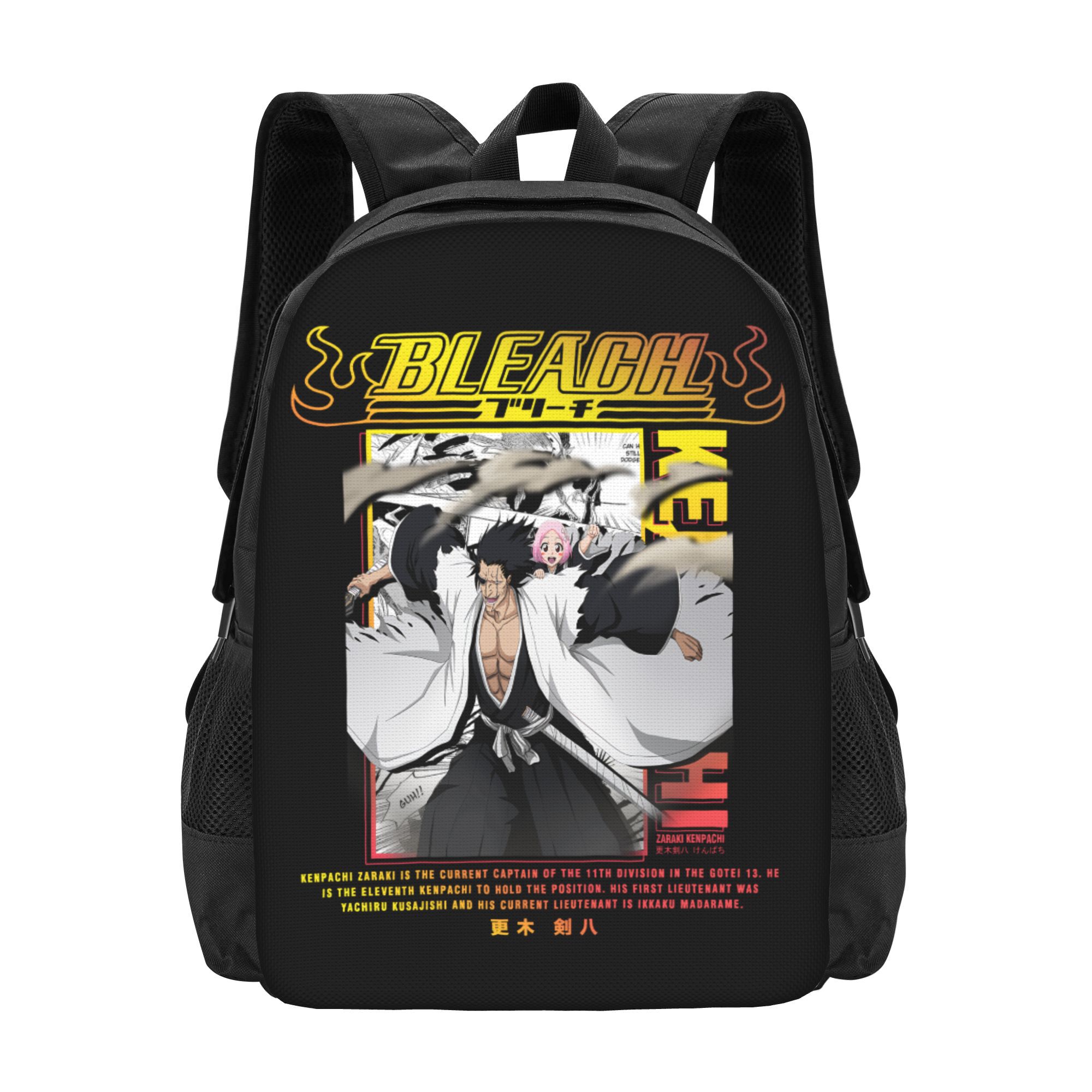 Backpacks for Men Women Galaxies Book Bag Kenpachi Zaraki Bleach ...