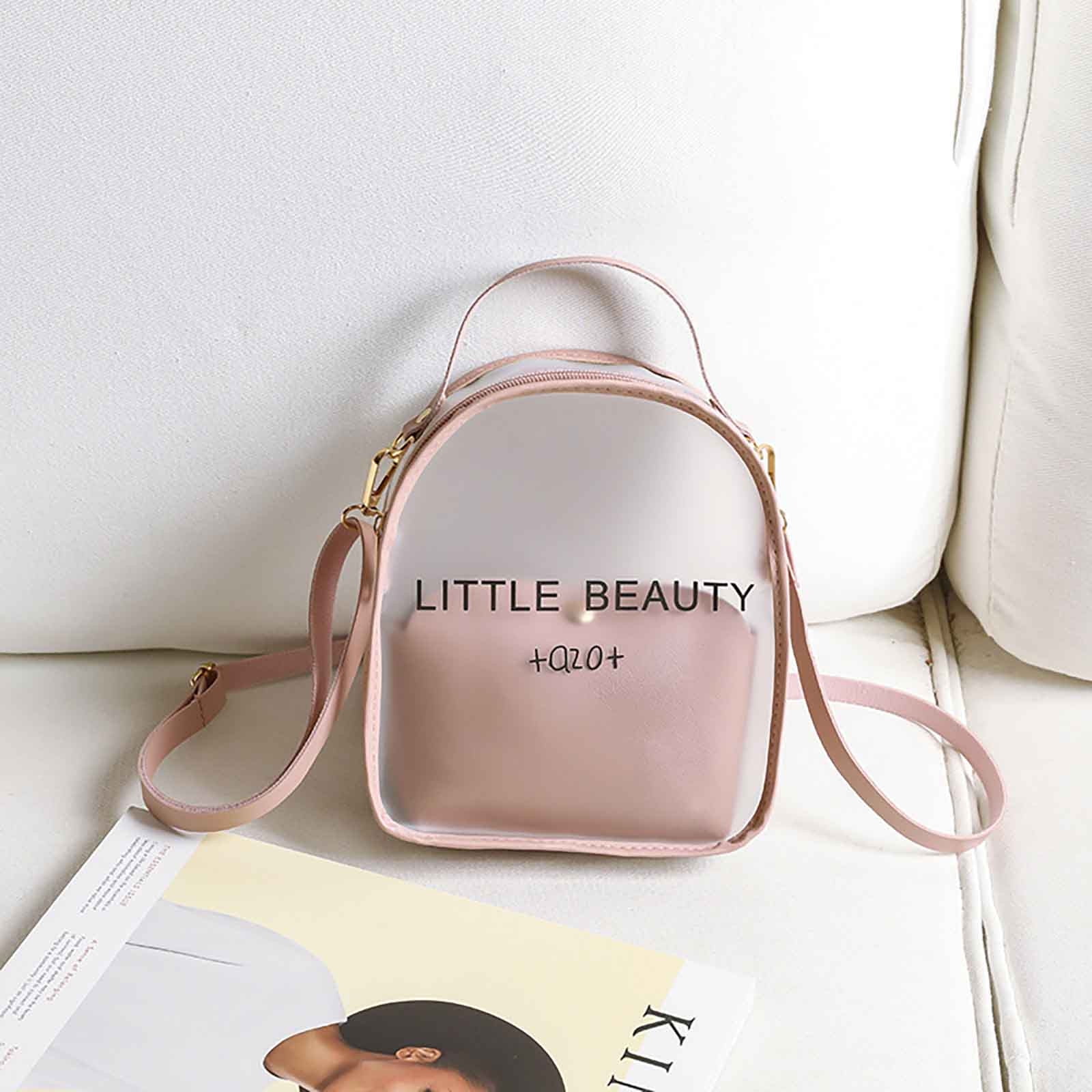 Backpacks for School, One Shoulder Crossbody Bag Leather Large Capacity ...