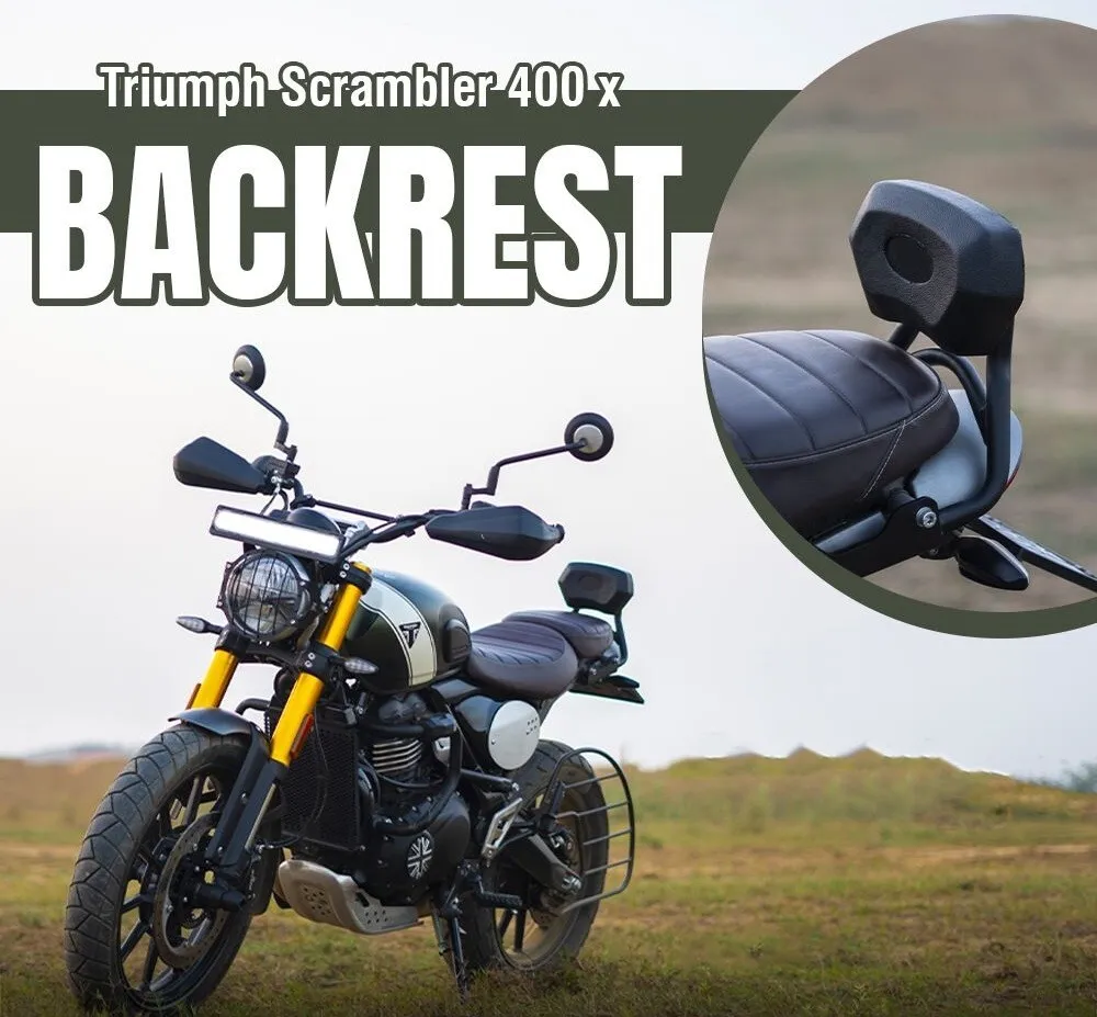 Backrest Fit for TRIUMPH SCRAMBLER 400 X - Walmart.com
