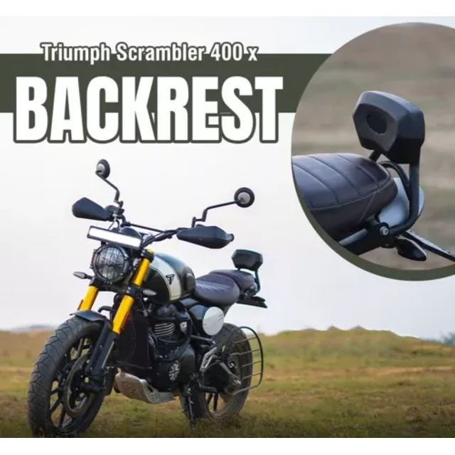 Backrest Fit for TRIUMPH SCRAMBLER 400 X - Walmart Business Supplies