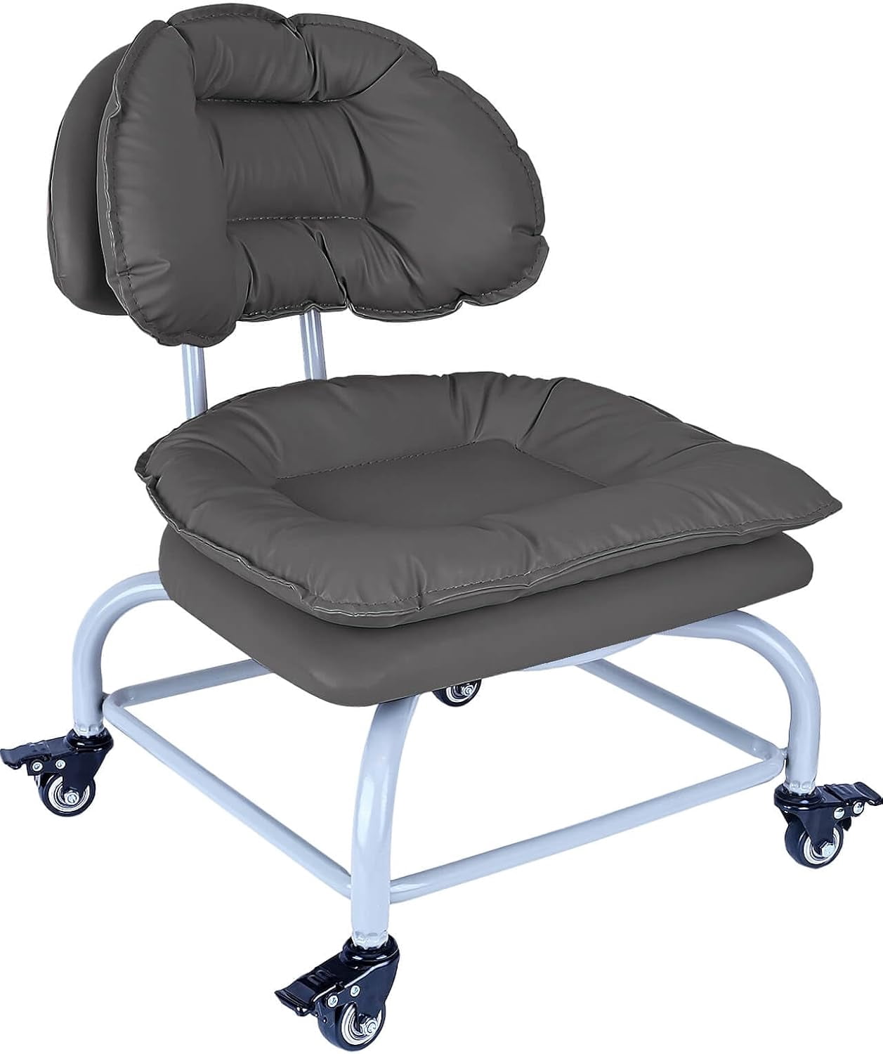 Pedicure Stool Rolling Shop Stool With Wheels, Garage Work Mechanic ...
