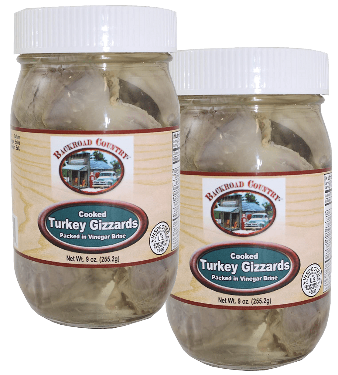 Backroad Country Flavorful Pickled Turkey Gizzards, 2-Pack 9 oz Jars ...