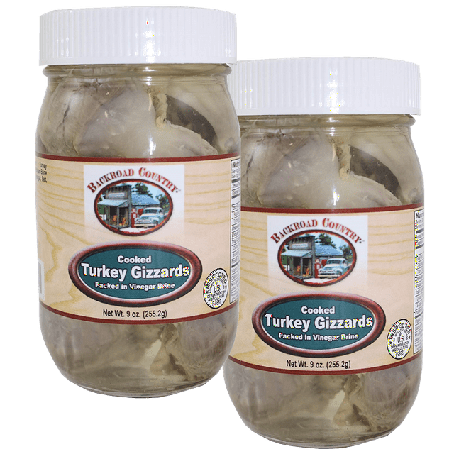 Backroad Country Flavorful Pickled Turkey Gizzards, 2-Pack 9 oz Jars ...