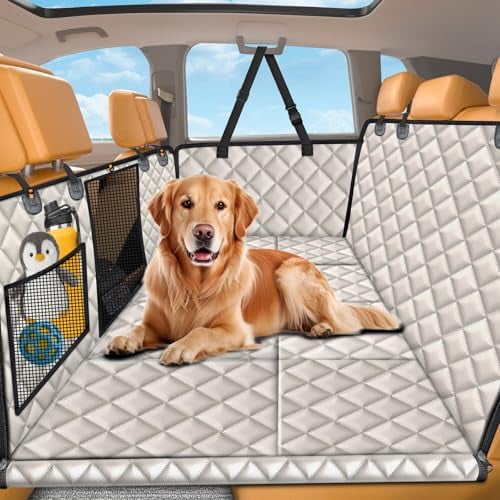 Backseat Extender for Dogs - Hard Bottom Dog Car Seat Cover for Back ...