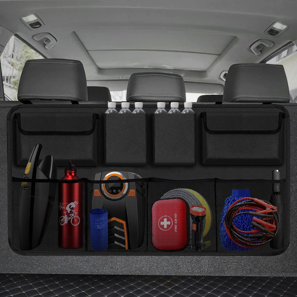 Backseat Hanging Organizer ,Car Trunk Organizer with 8 Large Storage ...