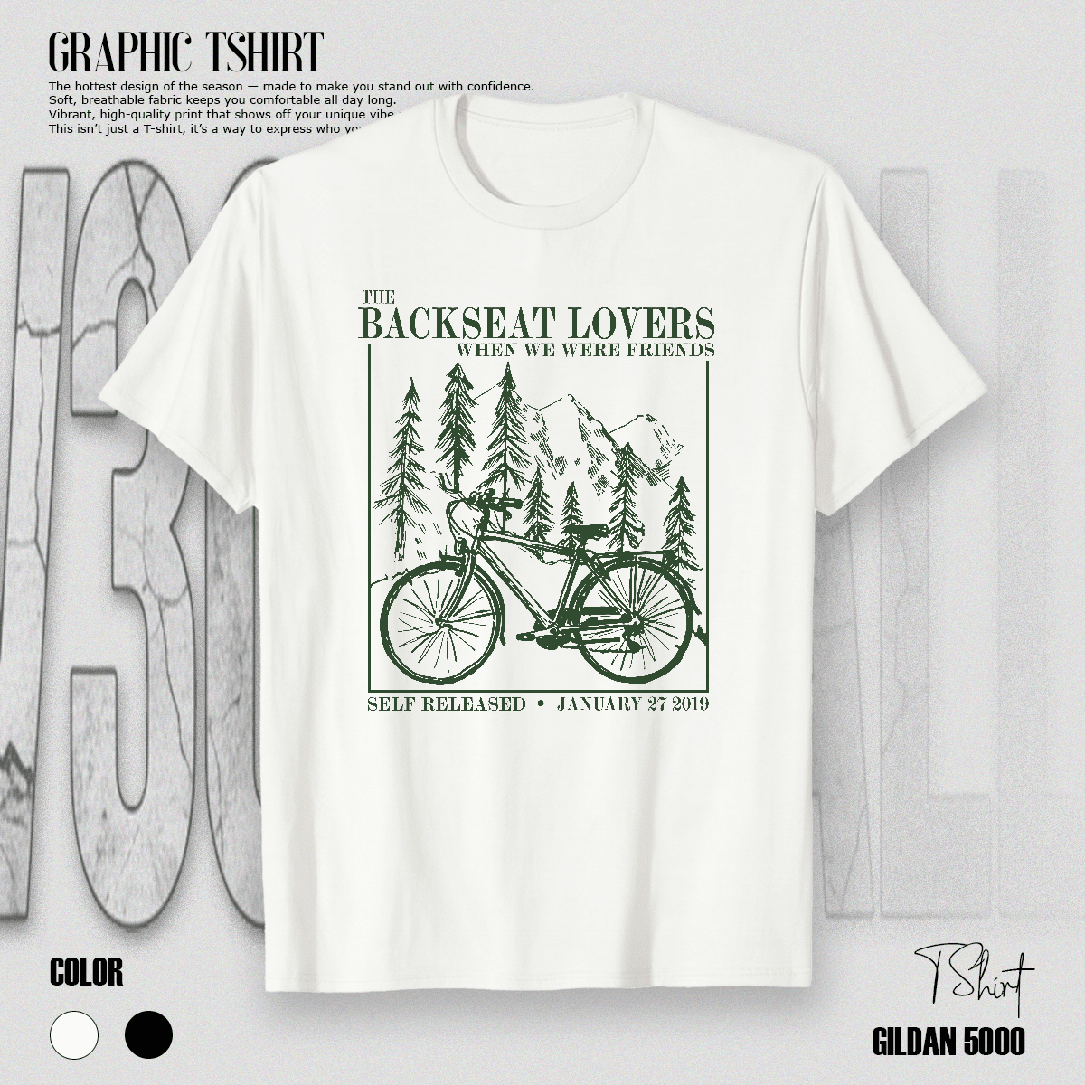 Backseat Lover Kilby Girl Indie Band Concert Tour Fan Unisex T-Shirt ...