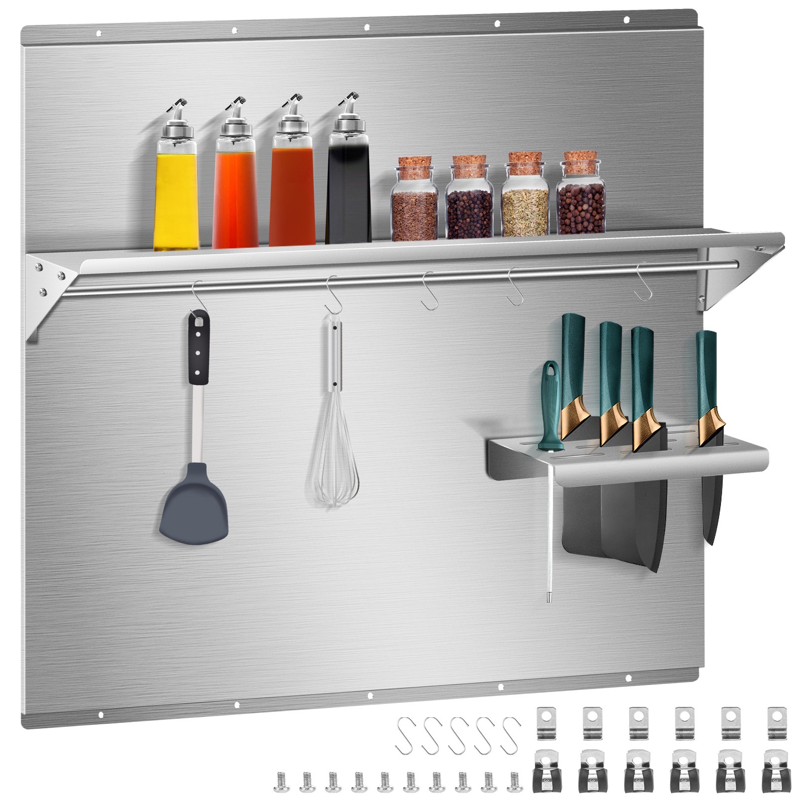 Backsplash Stainless Steel Kitchen Range Hood Wall Tile Shield 30x30.7 ...