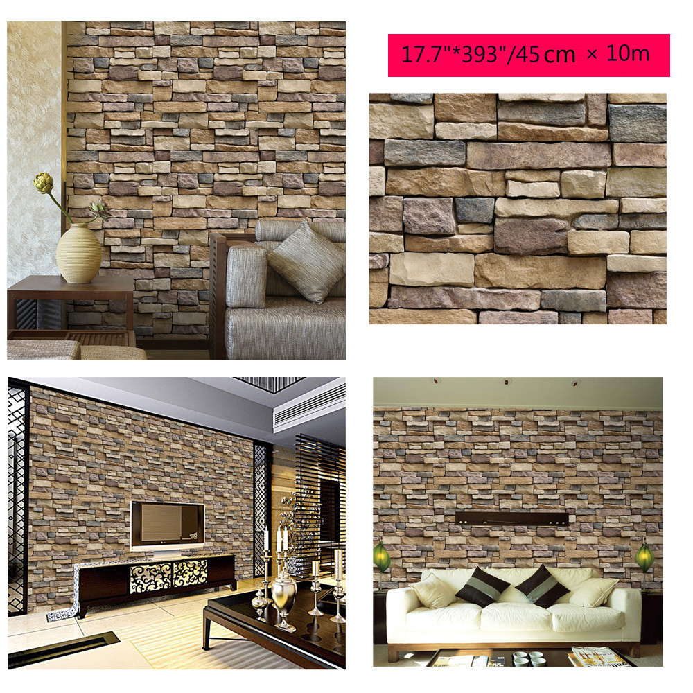 Backsplash Tile Peel And Stick Sticker 3D Brick Wall 10 Wall Meters ...