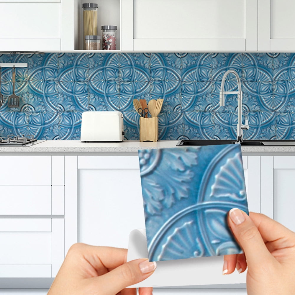 Backsplash Tile Stickers 9 PC Set Authentic Traditional Talavera Tiles ...