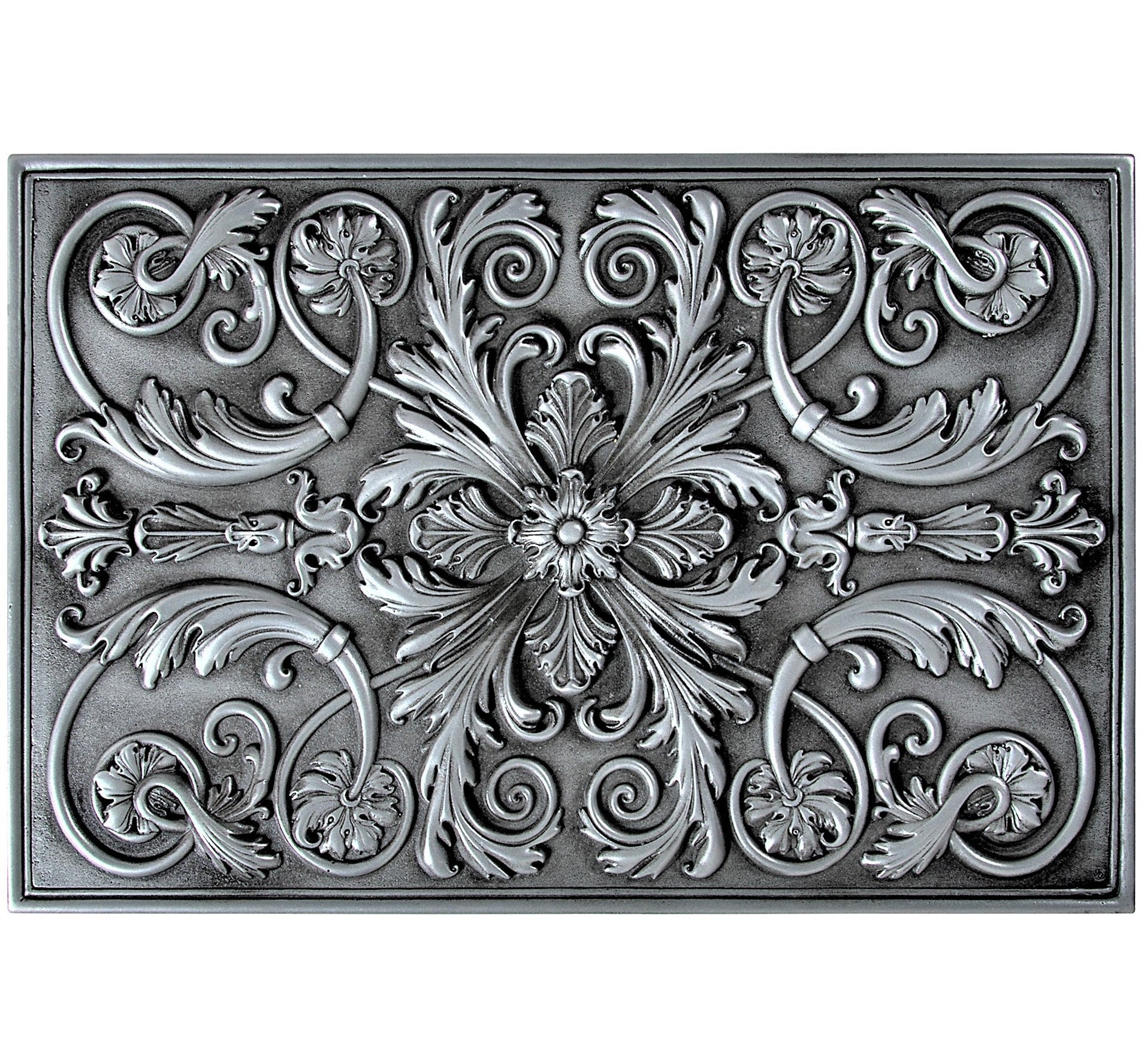 Backsplash Tile for Kitchen and Fireplace Royal 12 x 18 Metal Mural ...