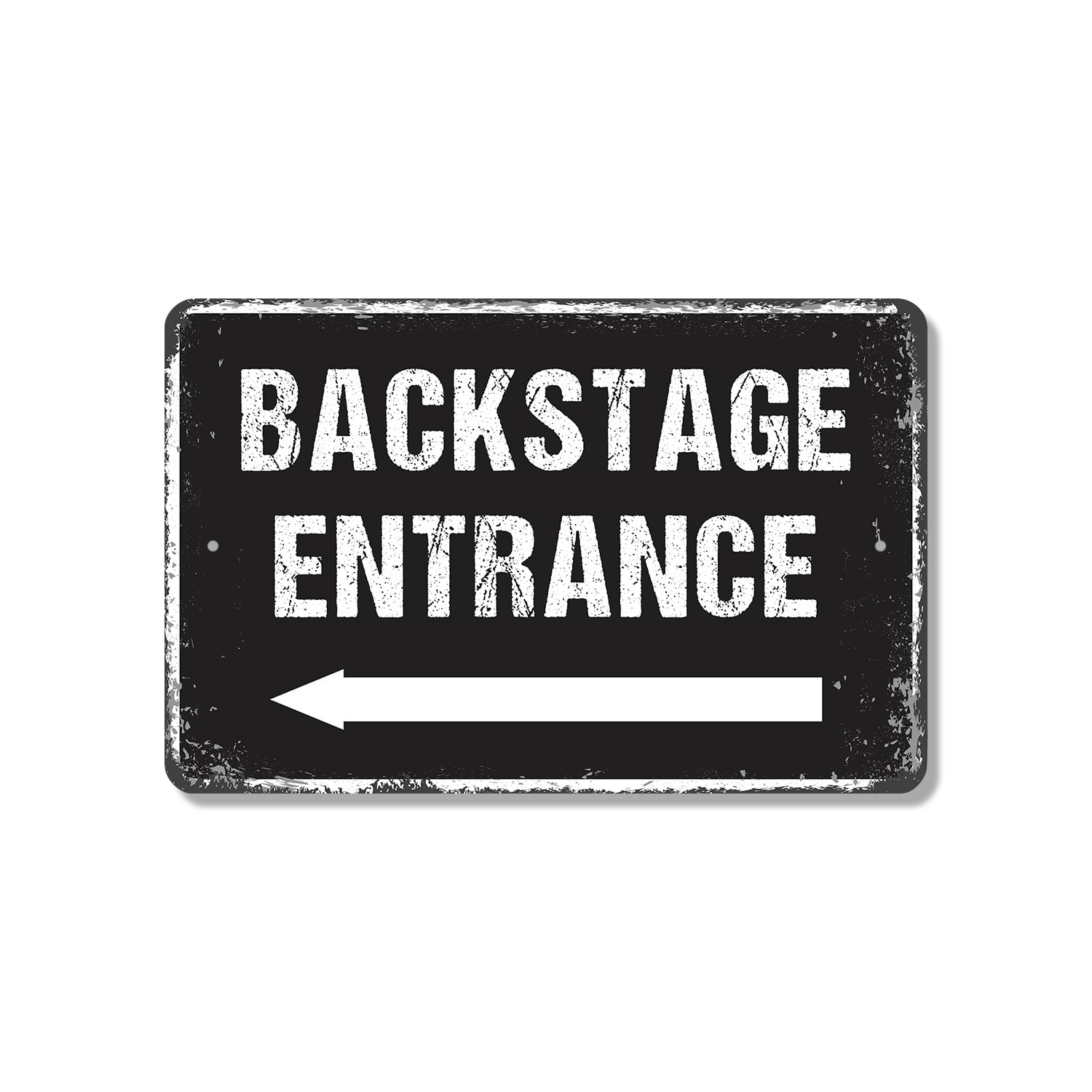 Backstage Entrance 13 Inch x 20 Inch Novelty Plastic Sign Artists Only ...