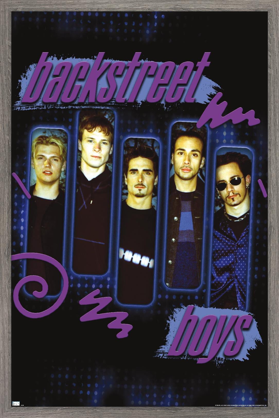 Backstreet Boys - Purple Panels Wall Poster, 22.375" x 34" Framed ...