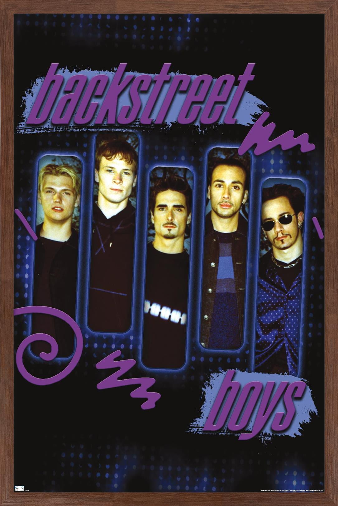 Backstreet Boys - Purple Panels Wall Poster, 22.375" x 34" Framed ...