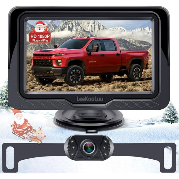 Backup Camera Easy Setup Plug-Play: HD 1080P No-Delay Waterproof ...