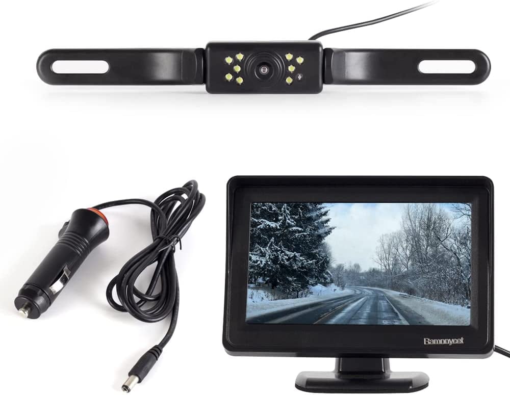 Backup Camera Monitor Kit,Car HD Reverse Camera for Car Truck Pickup ...