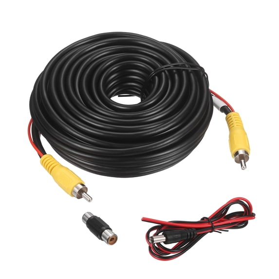 Backup Camera RCA Video Cable, 32.8FT/10M Copper Core Audio Video Cord ...