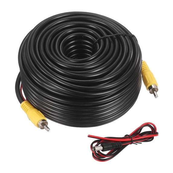 Backup Camera RCA Video Cable, 65.6FT/20M Copper Core Audio Video Cord ...