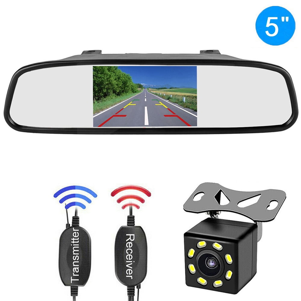 Backup Camera Wireless Car Rear View HD Parking System Night Vision + 5 ...