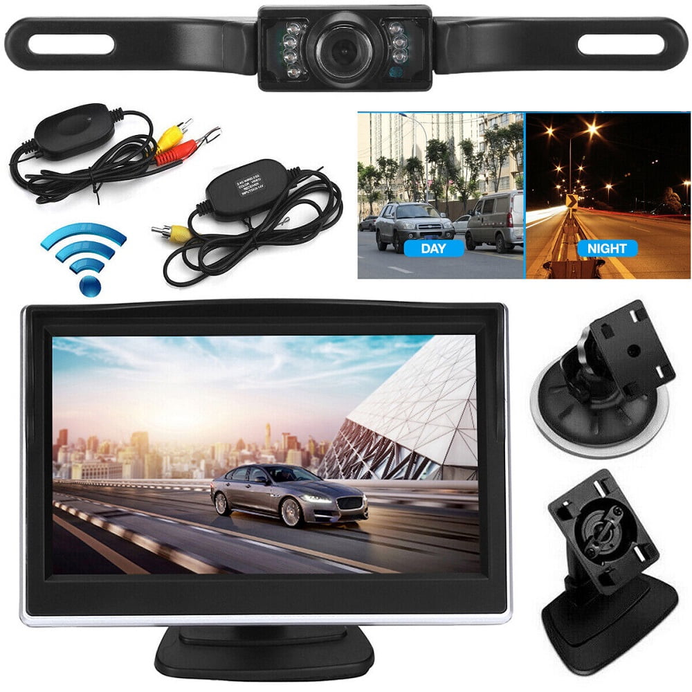 Backup Camera Wireless Car Rear View HD Parking System Night Vision + 5 ...