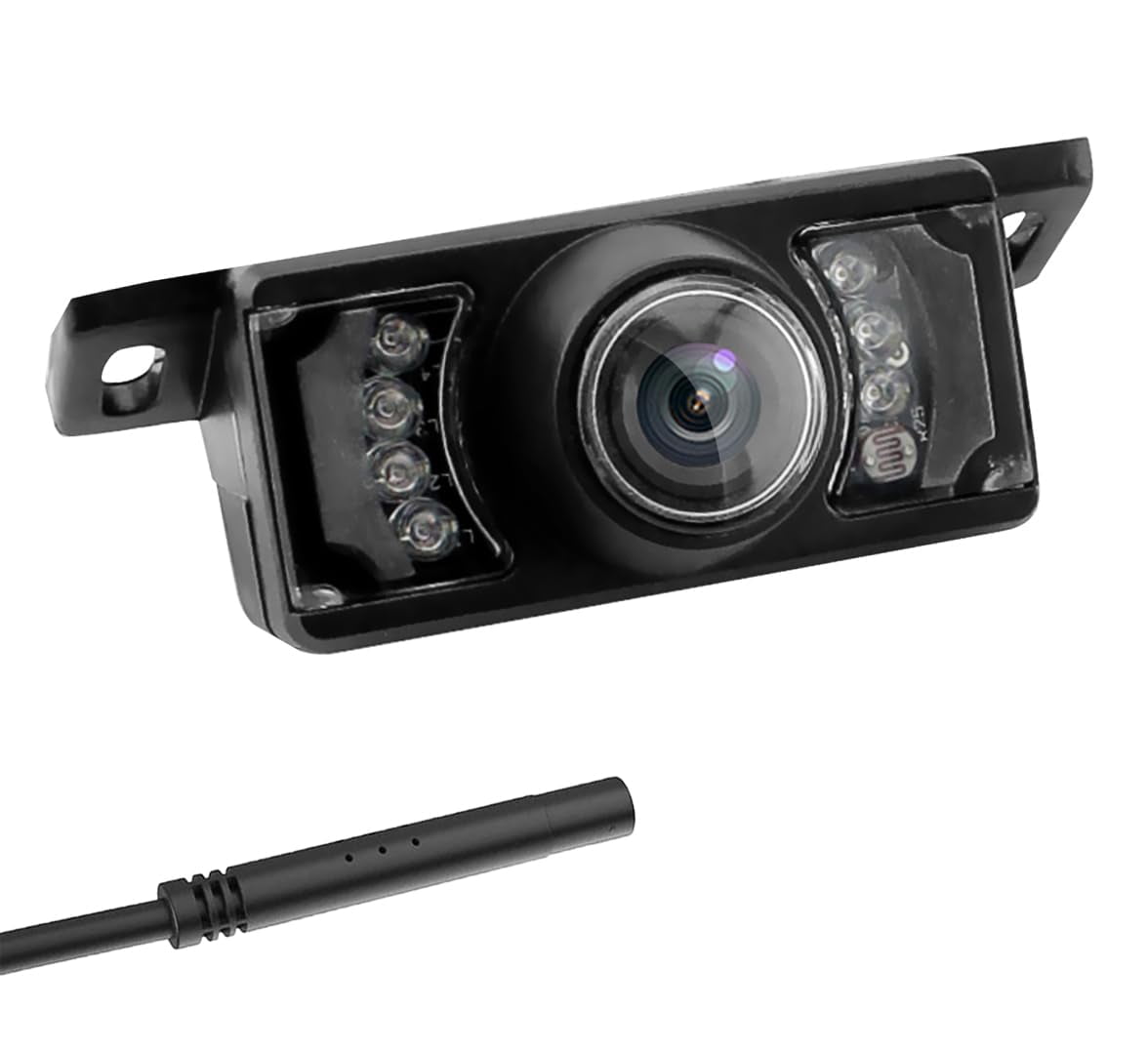 Backup License Plate HD Camera Night Vision Rear View 8 IR LED ...