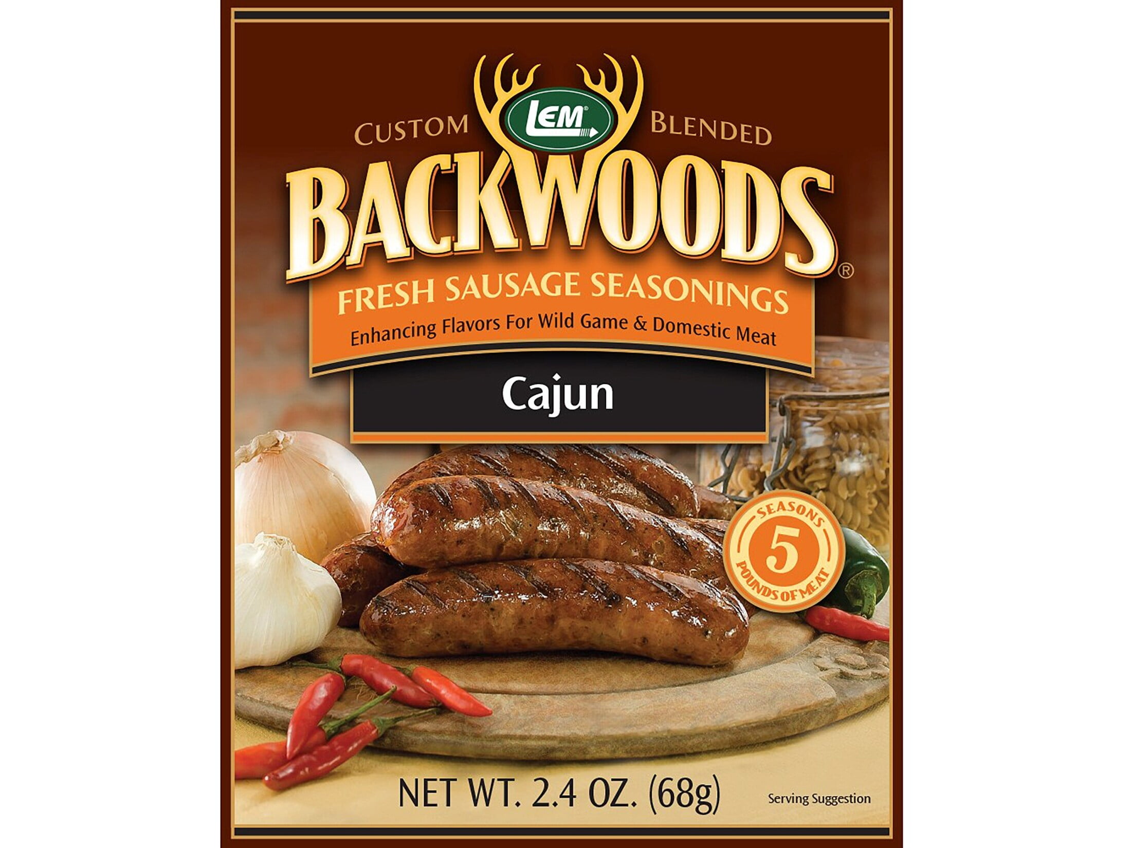 LEM Backwoods Cajun Sausage Seasoning for 5 lbs - Walmart Business Supplies