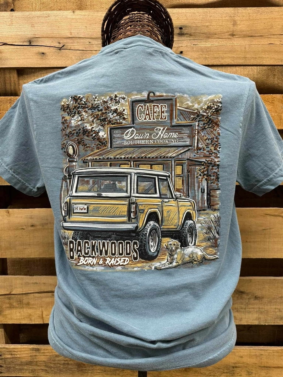 Backwoods Born Raised Cafe Unisex T-Shirt - Walmart.com