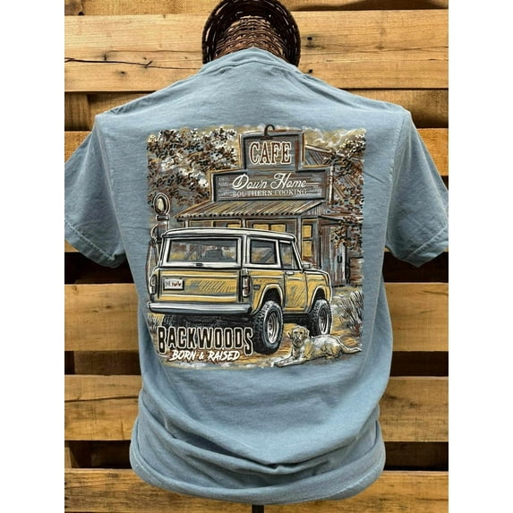 Backwoods Born Raised Cafe Unisex T-Shirt - Walmart.com