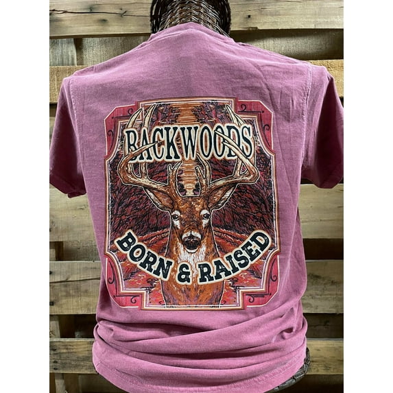 Backwoods Born Raised Deer Unisex Bright T Shirt - Walmart.com