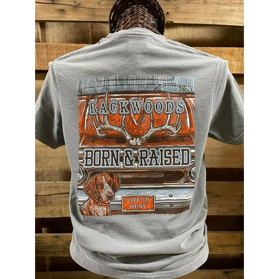 Backwoods Born Raised Live to Hunt Unisex Bright T Shirt - Walmart.com