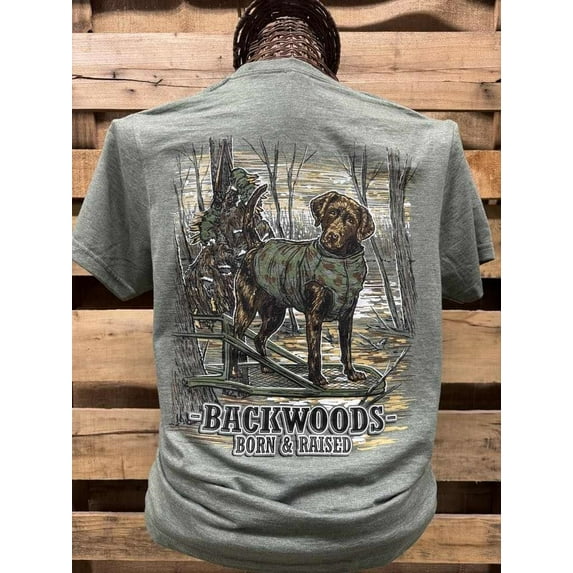 Backwoods Born Raised Timber Dog Unisex Soft T-Shirt - Walmart.com