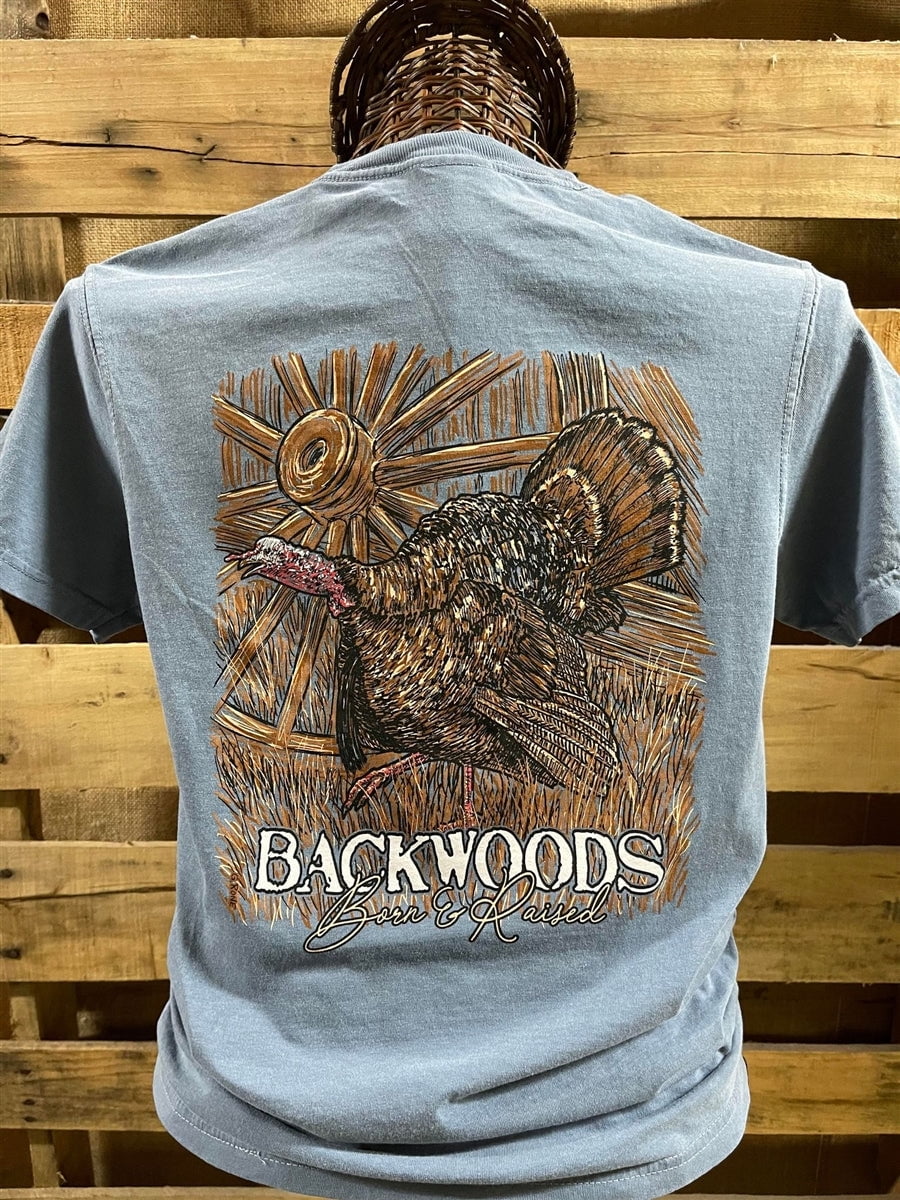 Backwoods Born Raised Turkey Country Bright Unisex T Shirt - Walmart.com