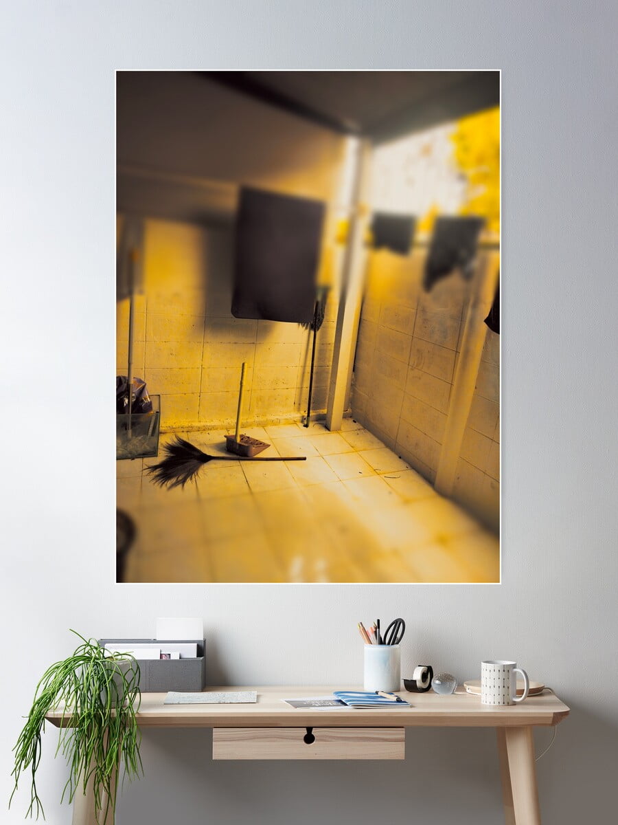 Backyard And Broom Poster Wall Art, Modern Wall Decor For Living Room ...