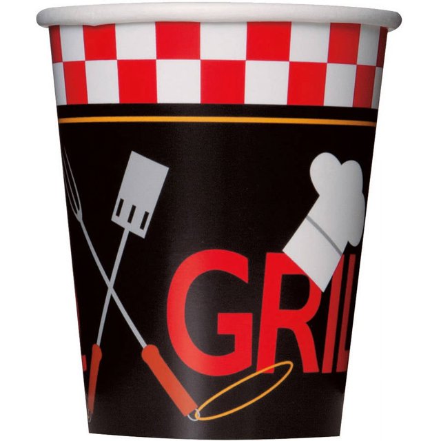 Backyard BBQ Paper Cups, 9 oz, 8ct - Walmart.com