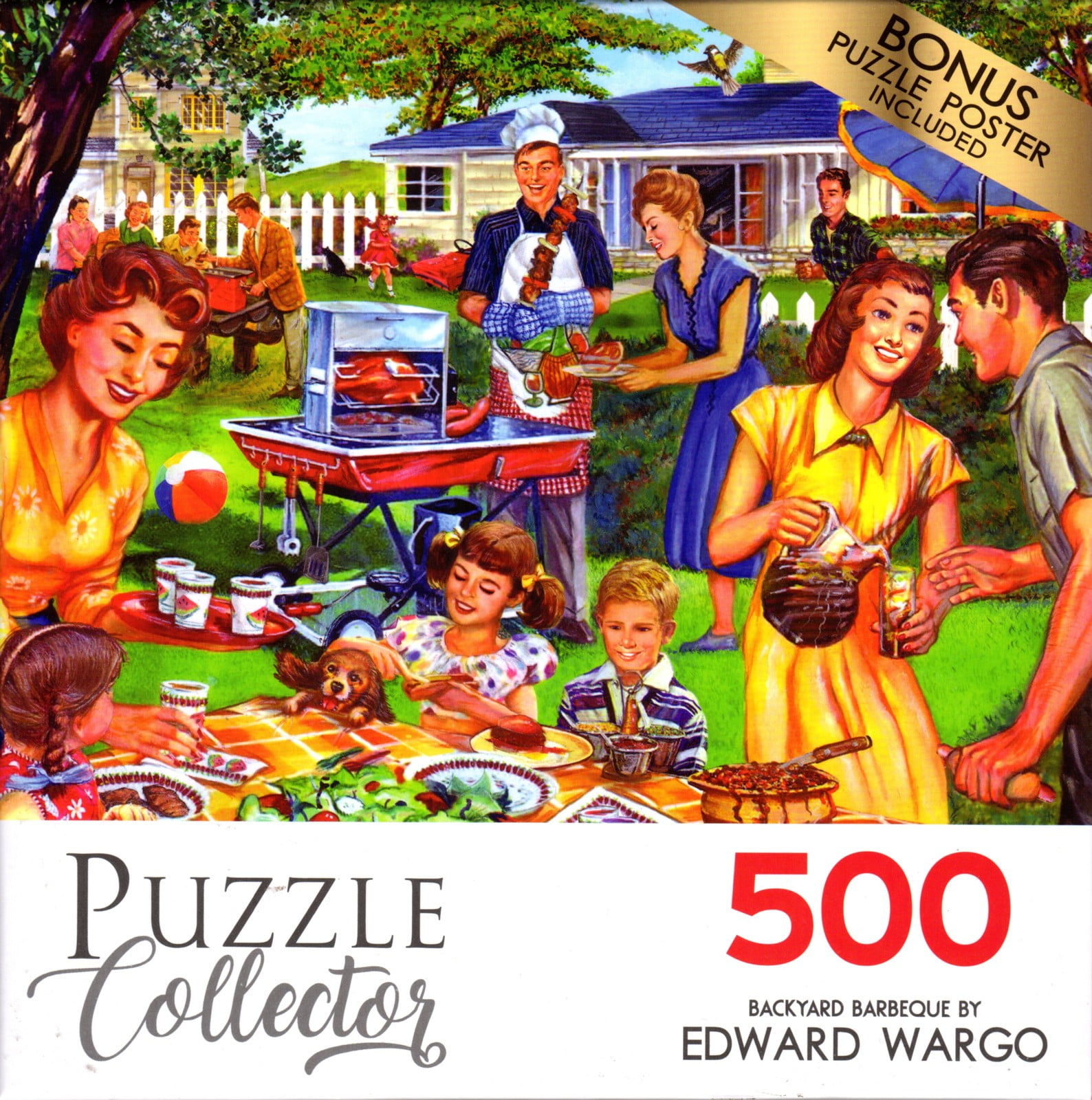 Backyard Barbeque 500 Piece Puzzle By Edward Wargo - Walmart.com