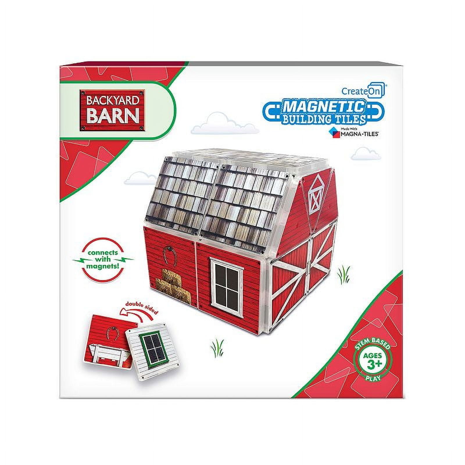 Backyard Barn Magna Tiles Structure Set, Multi - Walmart.com