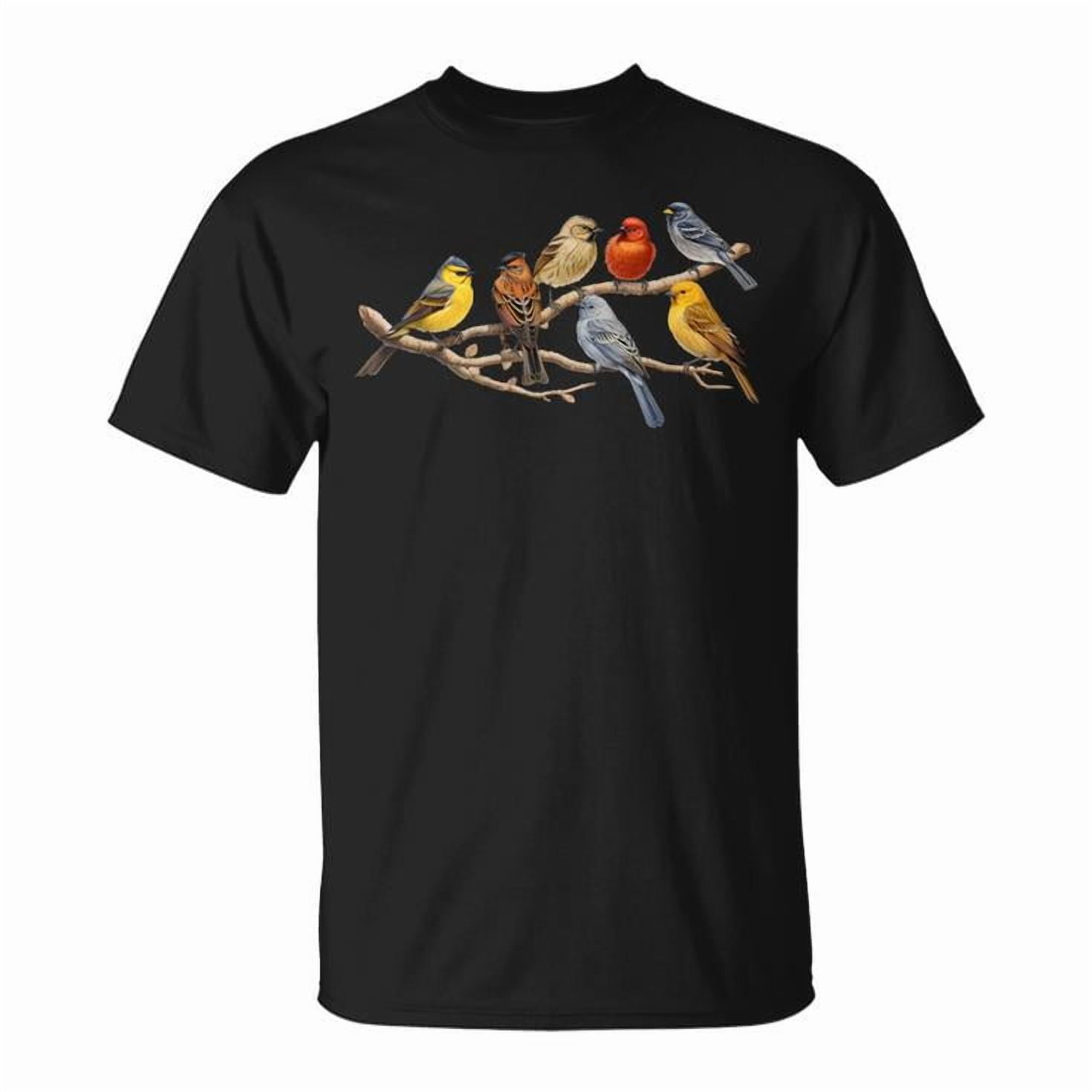 Backyard Bird Watching Graphic Tee Unisex Adult Cotton Shirt for ...