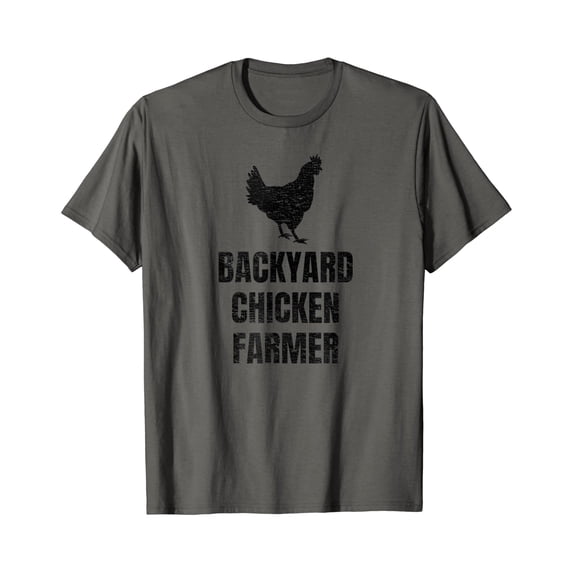 Backyard Chicken Farmer Distressed Gift for Chicken Moms Dad T-Shirt ...