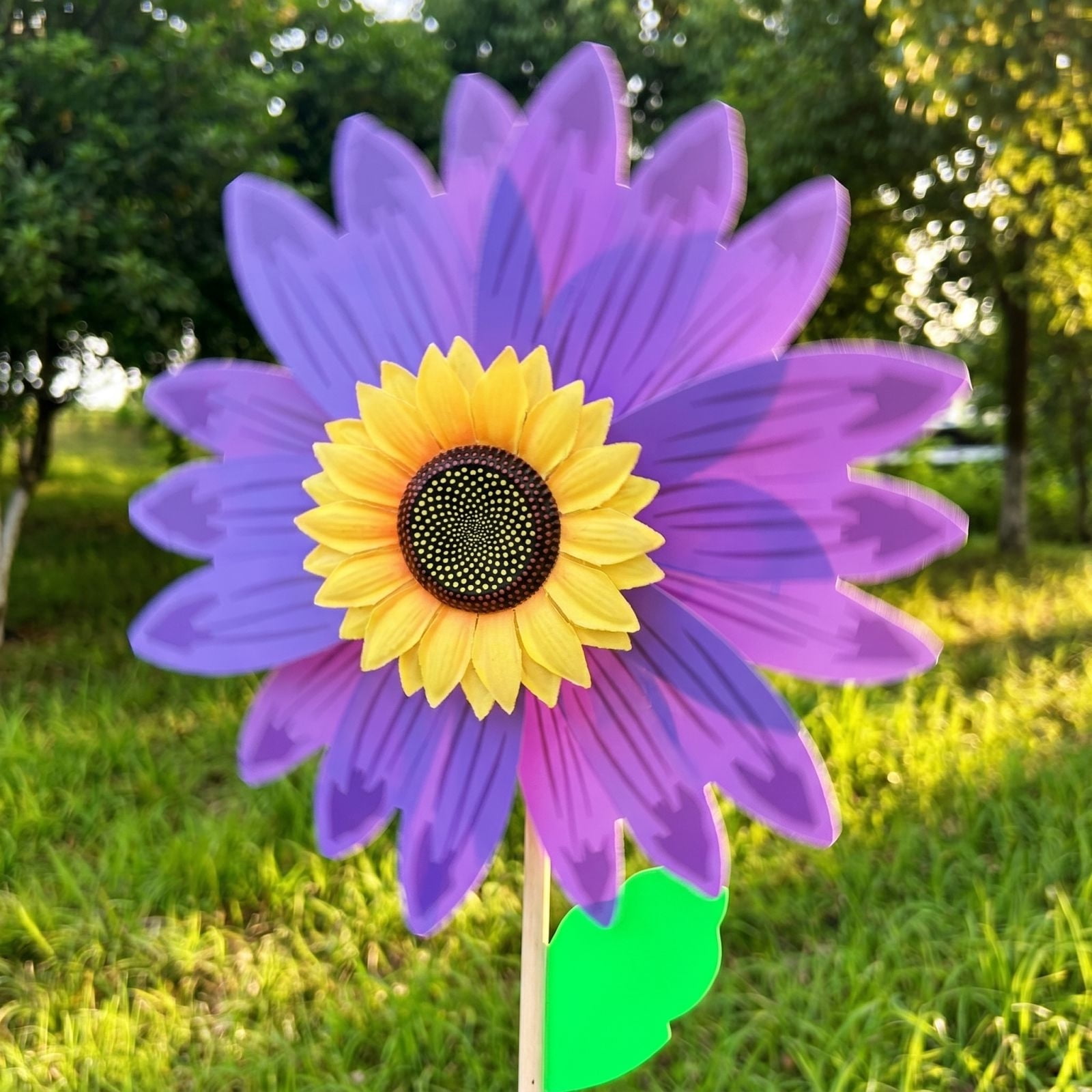 Backyard Decorations Outdoor Purple Sunflower Outdoor Patio Decor Lawn ...