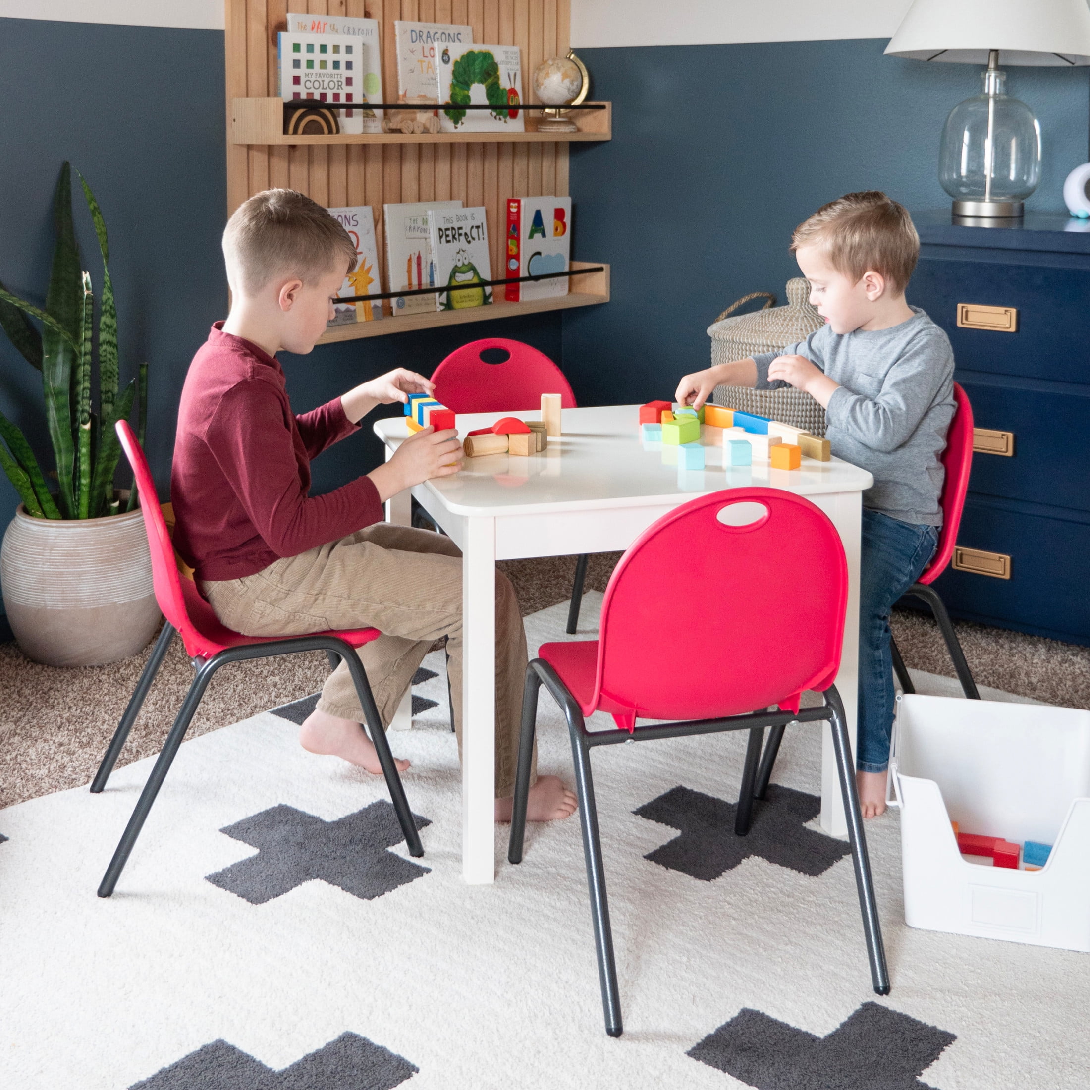 Backyard Discovery 12" Kid'S Stacking Chairs-4 Pack-Red - Walmart.com