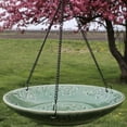 Backyard Essentials Bird Bath Hanging Birdbath Green Songbird for Bird ...
