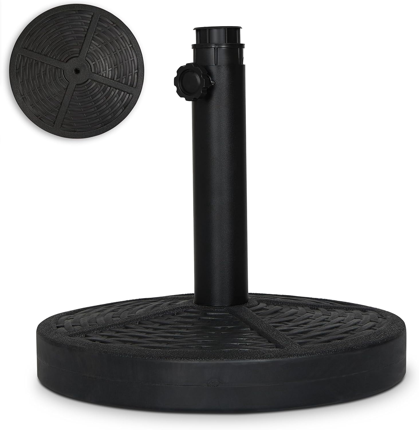 Backyard Expressions 26.5 Lb Umbrella Stand, Patio Umbrella Base, 15 in ...
