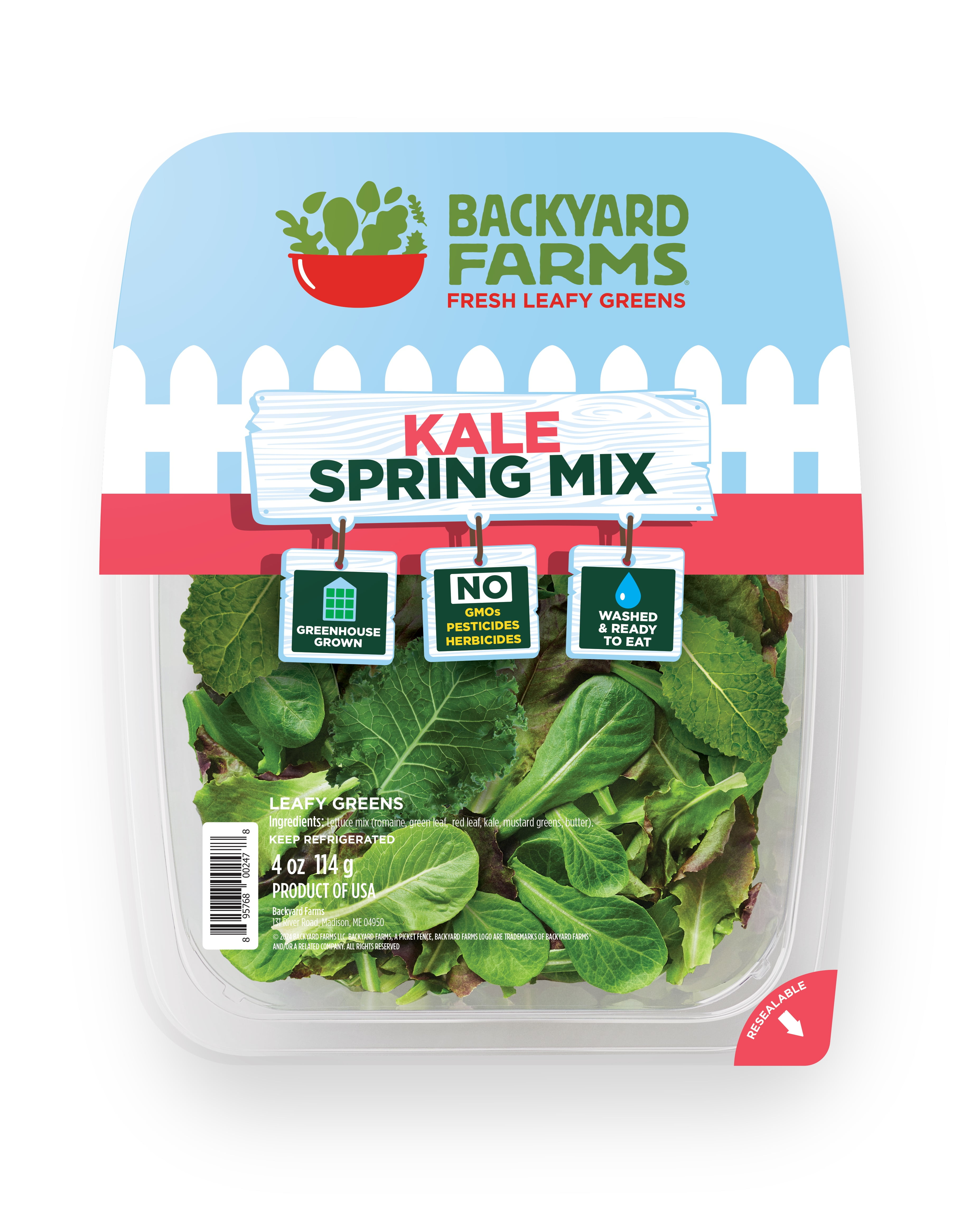 Kale Spring Mix 4oz - Salad containers for food distributors - Walmart ...