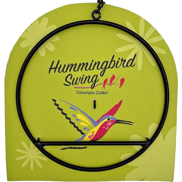 Backyard Glory Black Metal Hummingbird Swing - Walmart.com