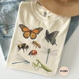 Backyard Insects T-Shirt, Entomology Comfort Colors Shirt, Cottagecore ...