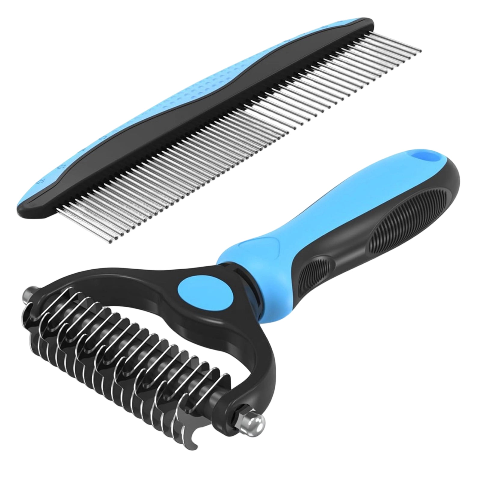 Backyard Pet Groom Essential Double Tool Dematting Comb Undercoat Rake ...